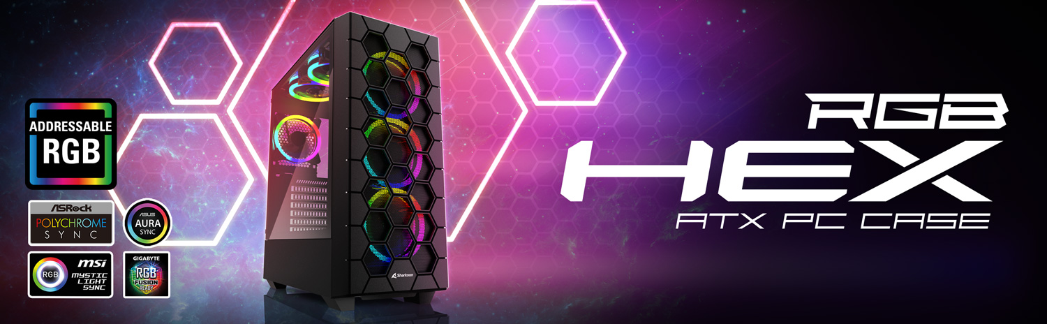 Leistungsstarkes ATX-Gehäuse mit 3D-Hex-Muster - Hardware-Inside