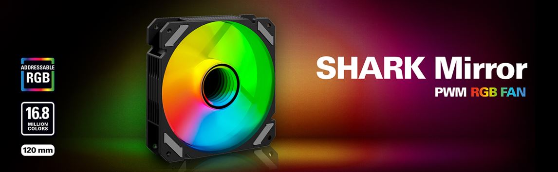 Sharkoon stellt SHARK Mirror PWM RGB Lüfter vor - Hardware-Inside
