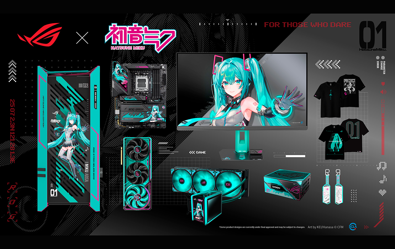 ASUS Republic of Gamers präsentiert die ROG x Hatsune Miku Edition-Kollektion - Hardware-Inside